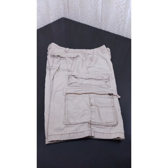 Plugg | Shorts | Mens Plugg Brand Khaki Cargo Shorts Sz 32 Waist | Poshmark